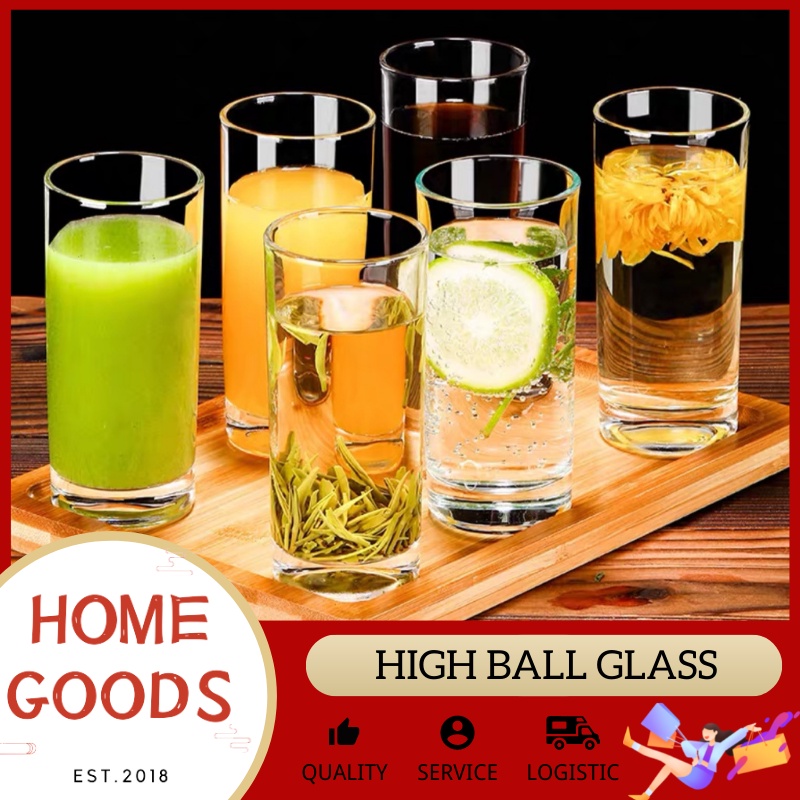 RADMALL [6PCS] High Quality Transparent Drinking Glass Milk Cup ...