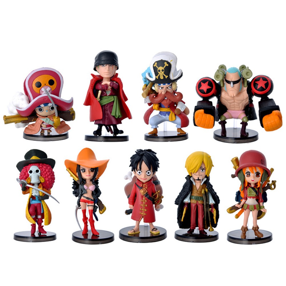 (Venda Escaldante) One Piece Dos Desenhos Animados 9 Peças Modelo ...