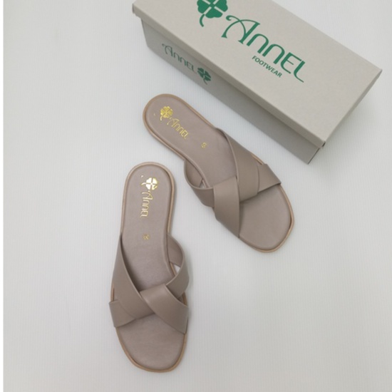 Annel - Joey in Light Grey - Flat Sandals CRIZA | Shopee Philippines