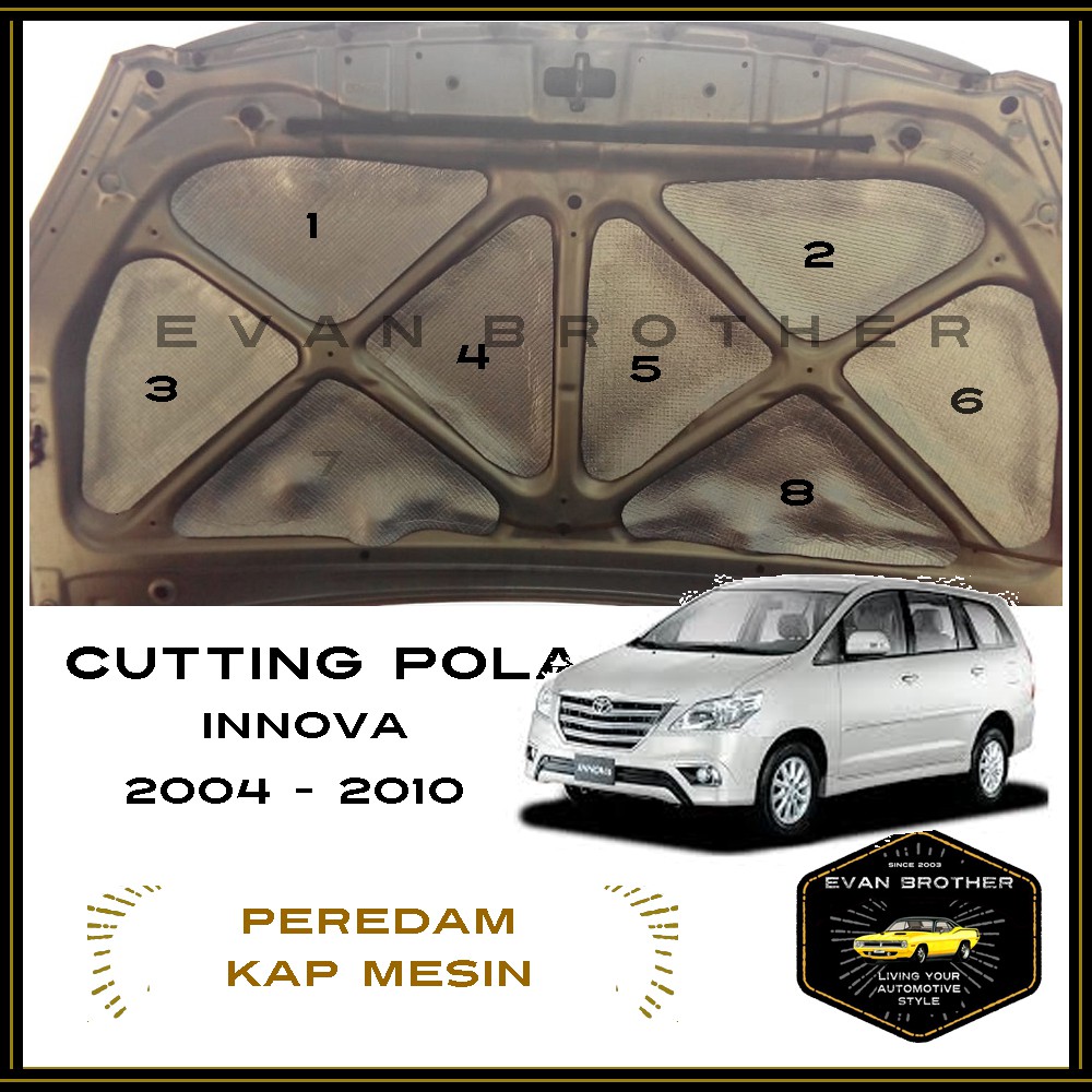 MESIN 2004 - 2010 Innova Car Engine Hood Heat Reducer / 2004 - 2010 ...