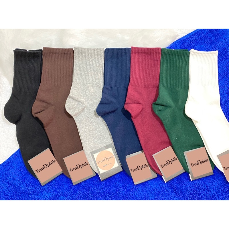 Korean Socks • Plain Colors Socks• [AH] | Shopee Philippines