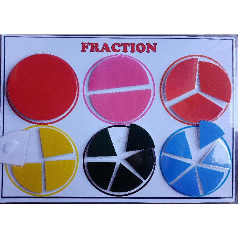 FRACTION- Manipulative chart | Shopee Philippines