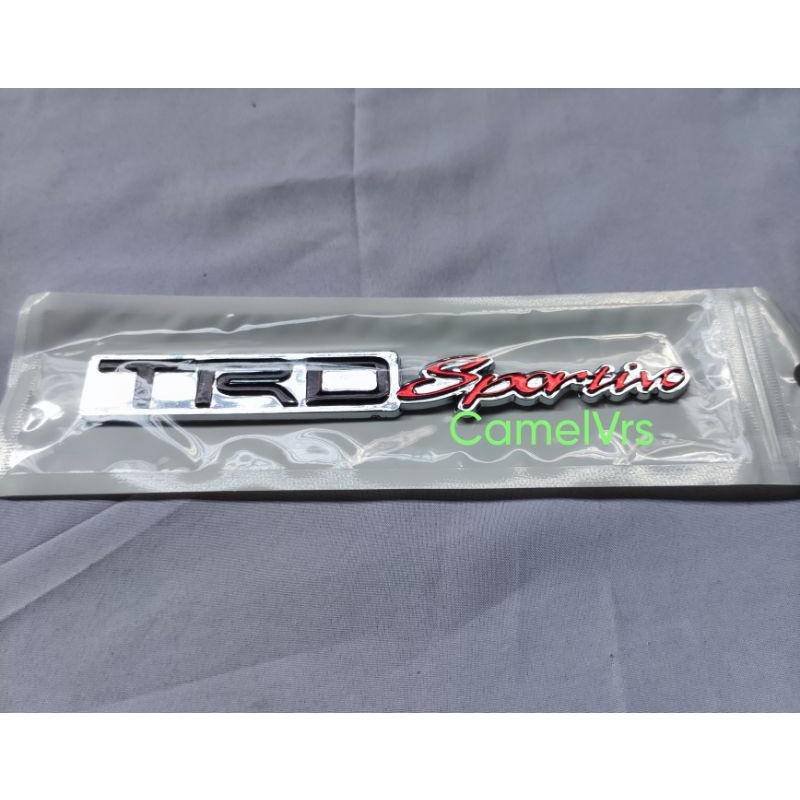 MERAH Emblem TRD Sportivo Chrome Red Logo/ | Shopee Philippines