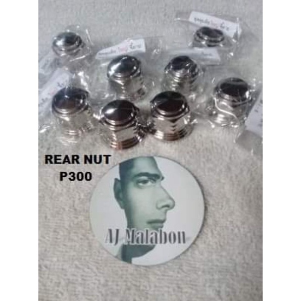 Stainless Rear Nut For Mio i 125 , NMAX , AEROX , ETC | Shopee Philippines