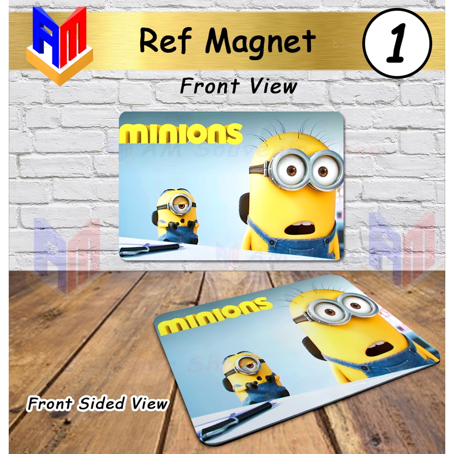 Minions Ref Magnet / Ref Magnet / fridge magnet / ATM Size | Shopee ...