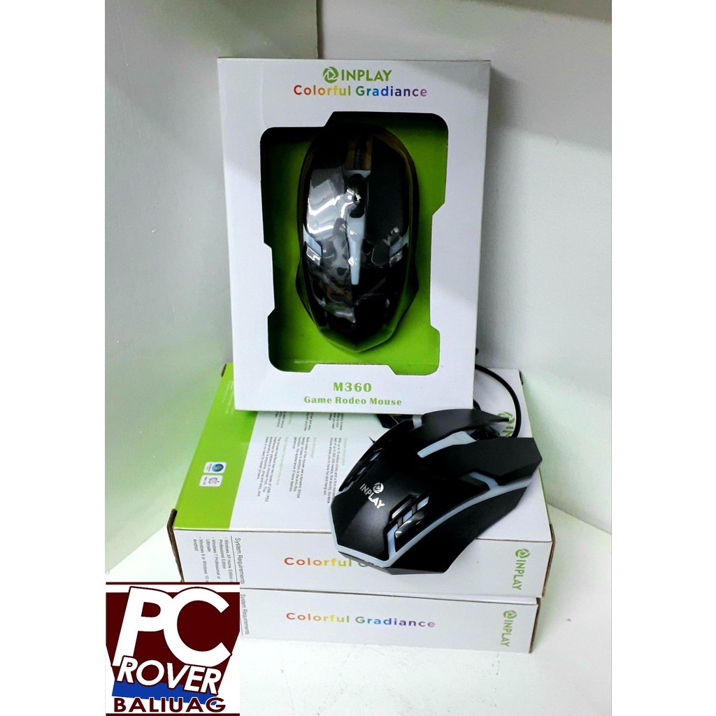 INPLAY M360 RGB GAME RODEO MOUSE | Shopee Philippines
