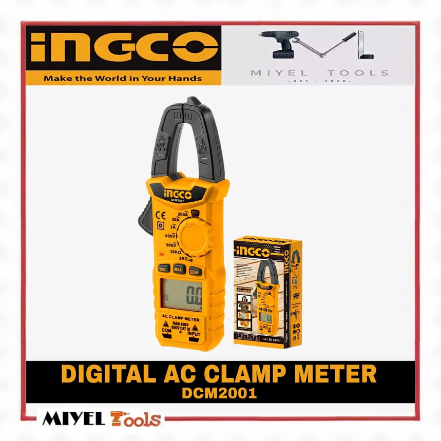 INGCO Digital AC Clamp Meter AC 200A (DCM2001) | Shopee Philippines