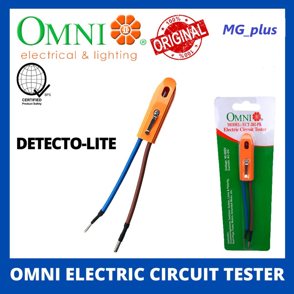 Omni Electric Circuit 20V-600V ECT-202 Tester Detecto-Lite for Testing ...