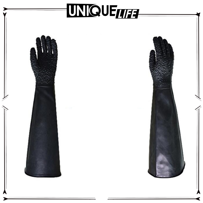 [ appliances] 68cm Heavy Duty Sandblasting Work Gloves Left for Sand ...