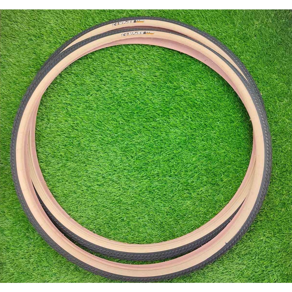 2pcs Compass Bicycle Tires 26 27.5 29 700c Skinwall Mountain Bike MTB ...