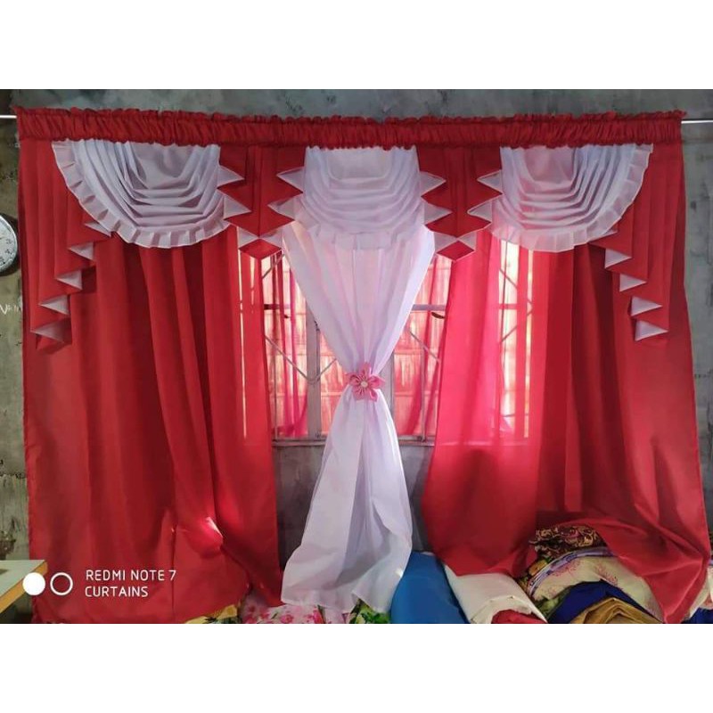Geena cloth triple panel available po lahat ng kulay (size 90" wide x ...
