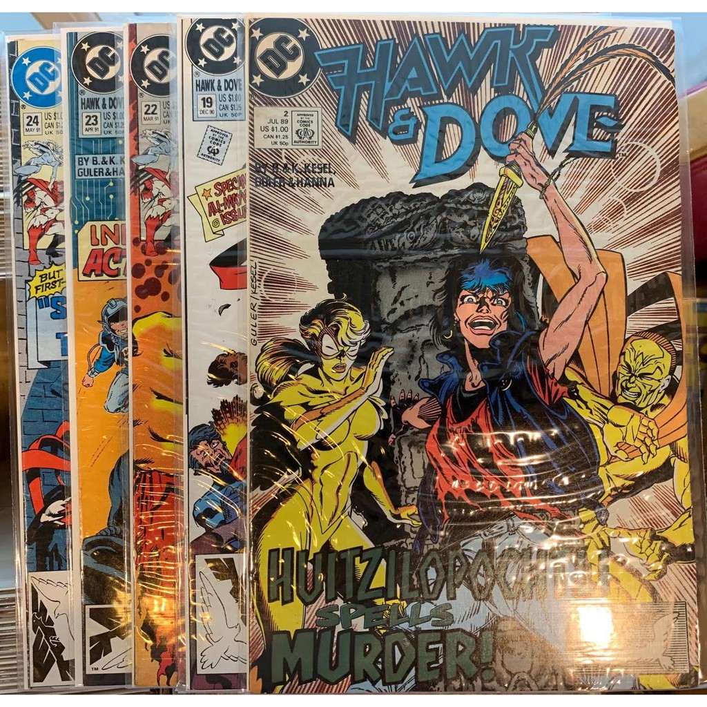 Dc Comics: Hawk & Dove Vol.3 #2, 19, 22, 23, 24 - Creeper Velvet Tiger ...