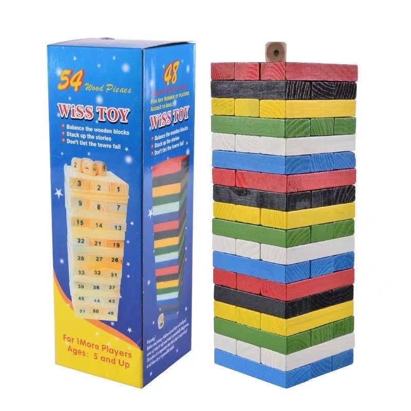 wooden block toy 54pcs small size | Shopee Philippines