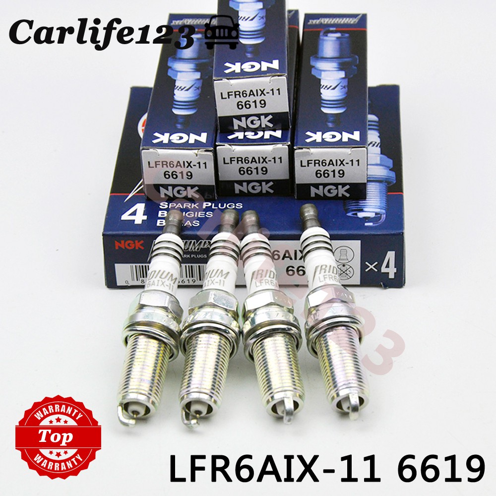 Iridium Spark Plug LFR6AIX-11 6619 (1 set of 4 heads) | Shopee Philippines