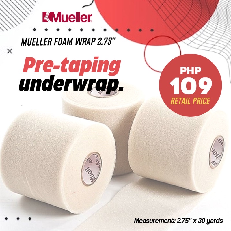Mueller Foam Pro Wrap: Size 7cm x 27.5m (2.75" x 30 yards) - Sports ...