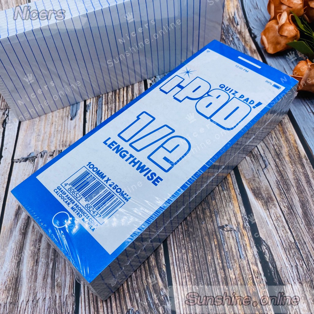 10books 1/2 Lengthwise Quiz PAD Writing Pad PAPER Memo pad Note pad ...