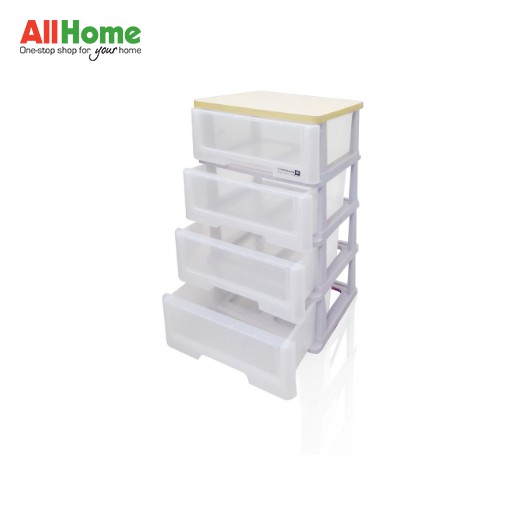HOME GALLERY Drawer Closet 4 Layer (Natural, Brown) | Shopee Philippines