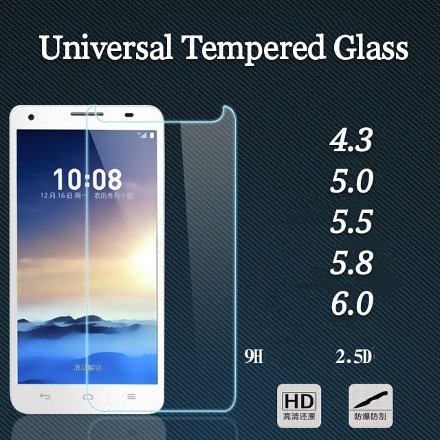Universal tempered Glass for 4.3/5.0/5.5/5.8/6.0inch | Shopee Philippines