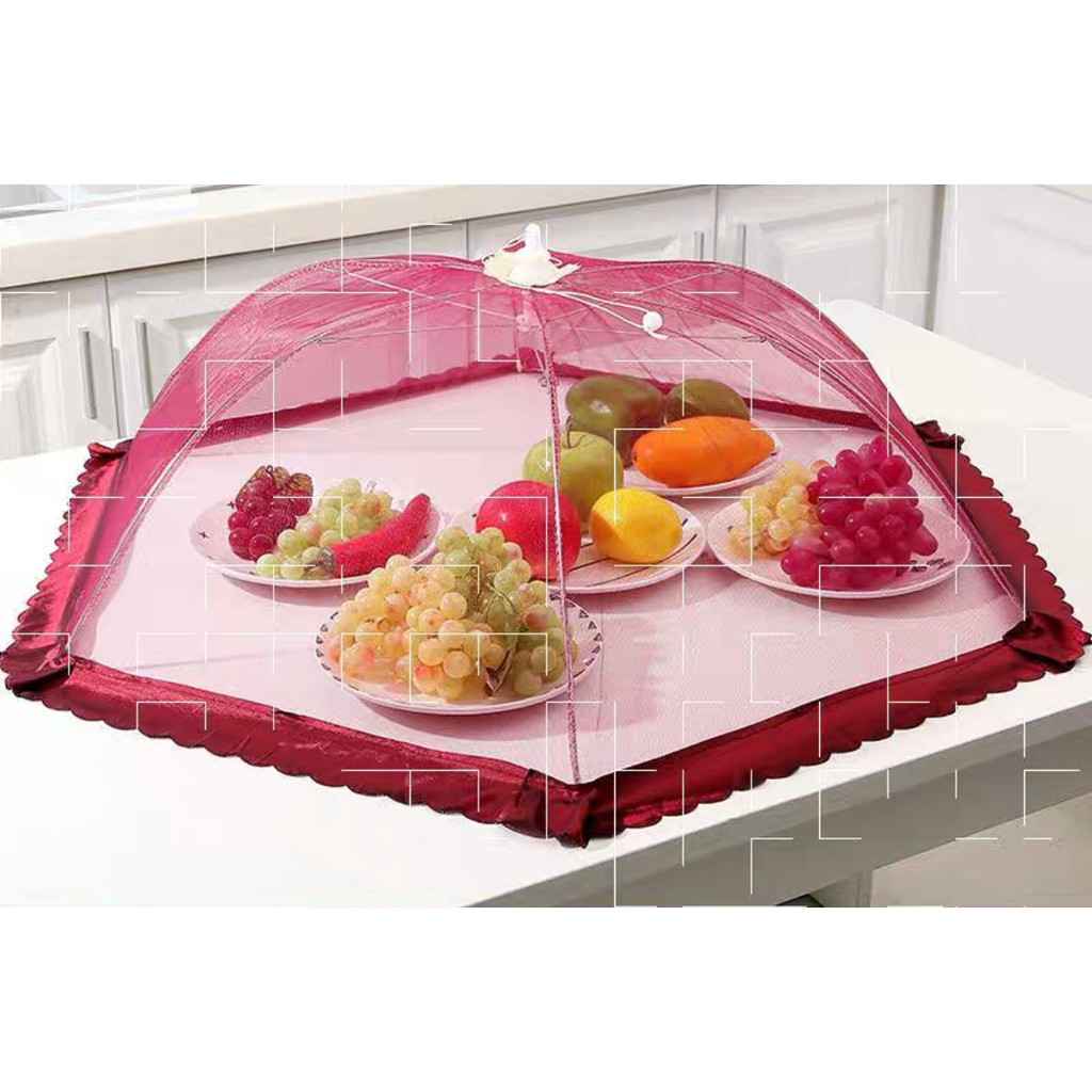 Kitchen Food Cover Tent Food Mesh Umbrella Foldable Food Cover Portable ...