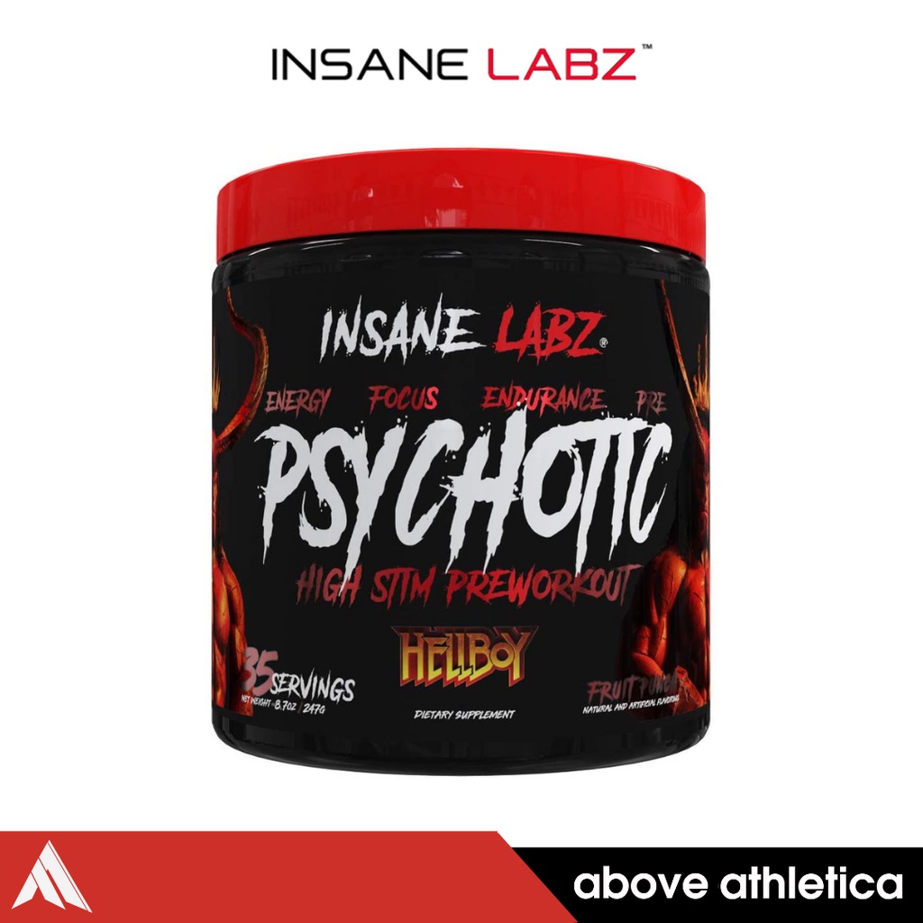 Insane Labz Psychotic Hellboy Edition, High Stimulant Pre Workout ...