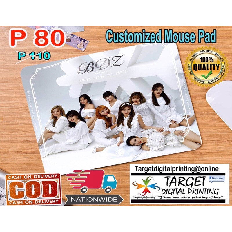 TWICE | Twice 1 BDZ | Customized Mouse Pad | Shopee Philippines