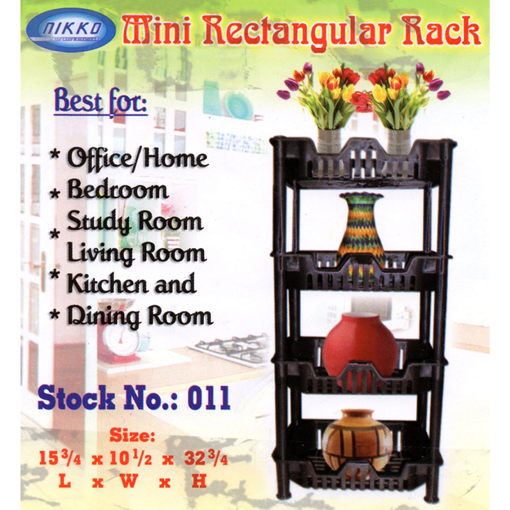 Nikko 3-Layer Utility Rack Multi Function Storage Shelves Organizer ...