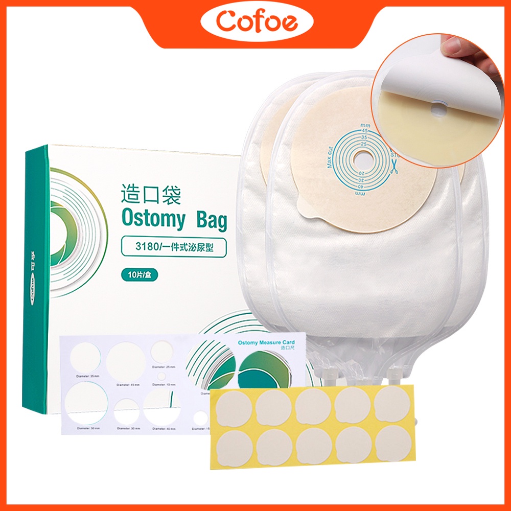 Cofoe 10 Pcs One-piece Urostomy Bag Urostomy Pouch For Urinary Stomas ...