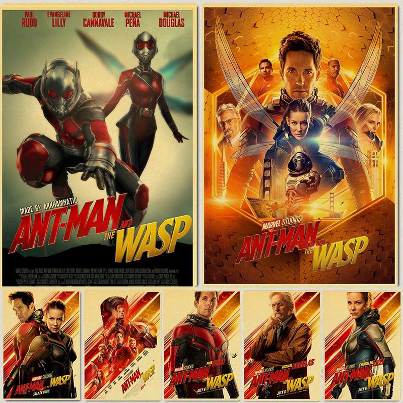 New Film Ant-Man and the Wasp Retro Poster Livingroom Cafe Bedroom ...