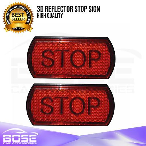 3D Plastic Reflector Stop Sign Sticker / Super Reflective / Brightness ...