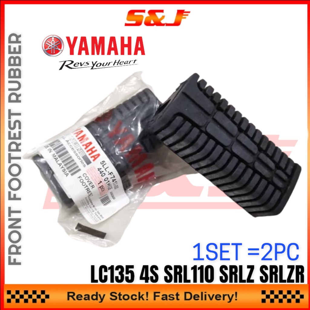 YAMAHA LC135 4S SRL110 LAGENDA 115 SRLZ SRLZR FRONT FOOTREST RUBBER ...