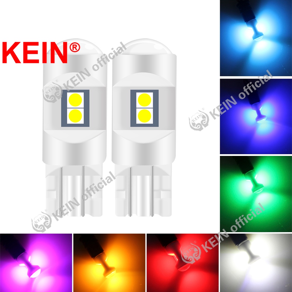 KEIN 2PCS Ceramics T10 Led W5W 3030 6SMD HD Lens Car Led Interior Dome Light Parking Lamp 6SMD ...