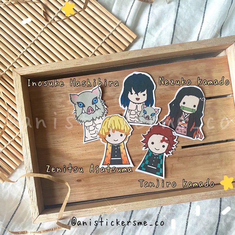 Demon Slayer Stickers [Quartet Pack] *x3 for each character (Tanjiro ...
