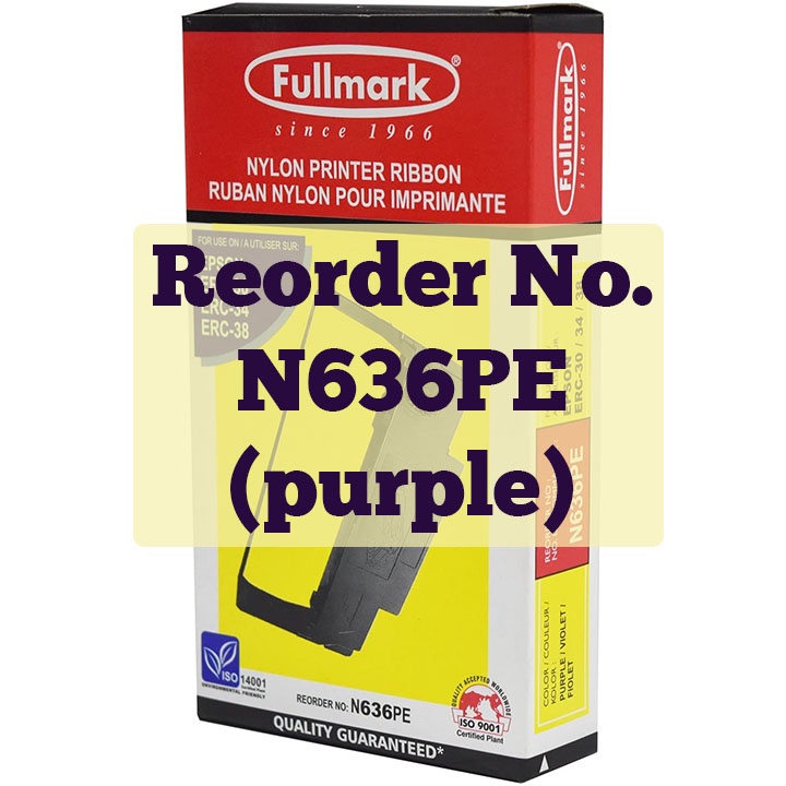 Fullmark MGK Nylon Ribbon Cashier POS N636PE N636BK for Epson ERC-30 ...