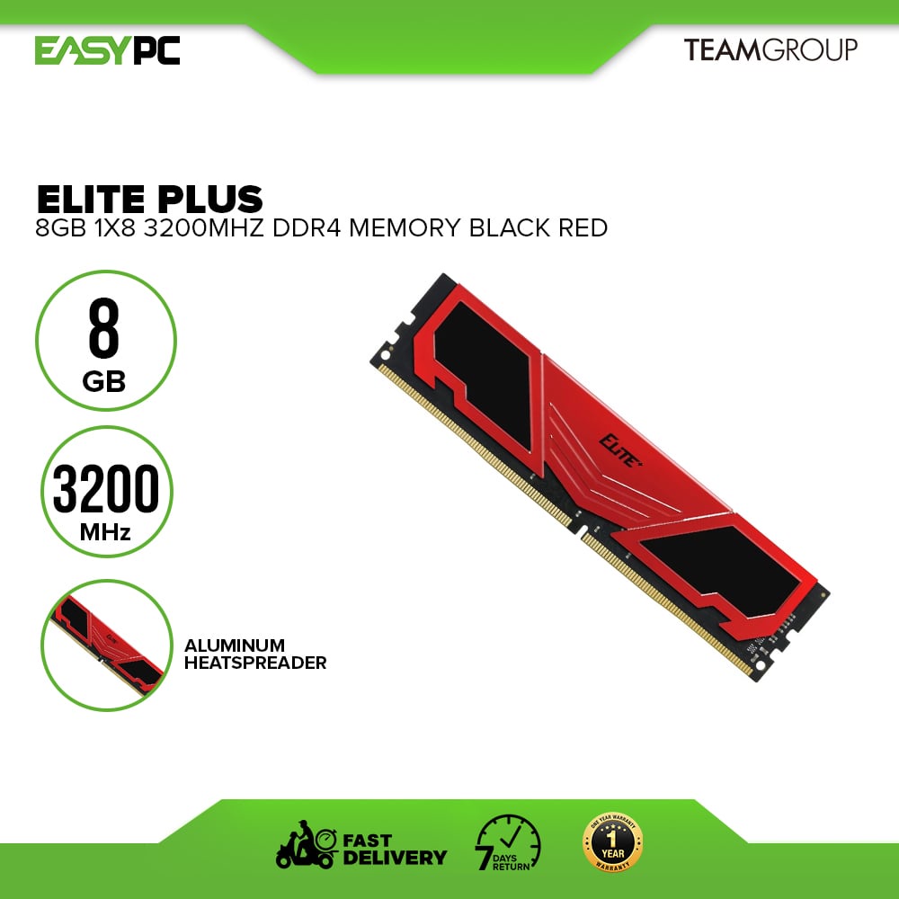 EasyPC | Team Elite Plus 8gb 1x8 3200Mhz Ddr4 Memory , Brand New DDR4 ...