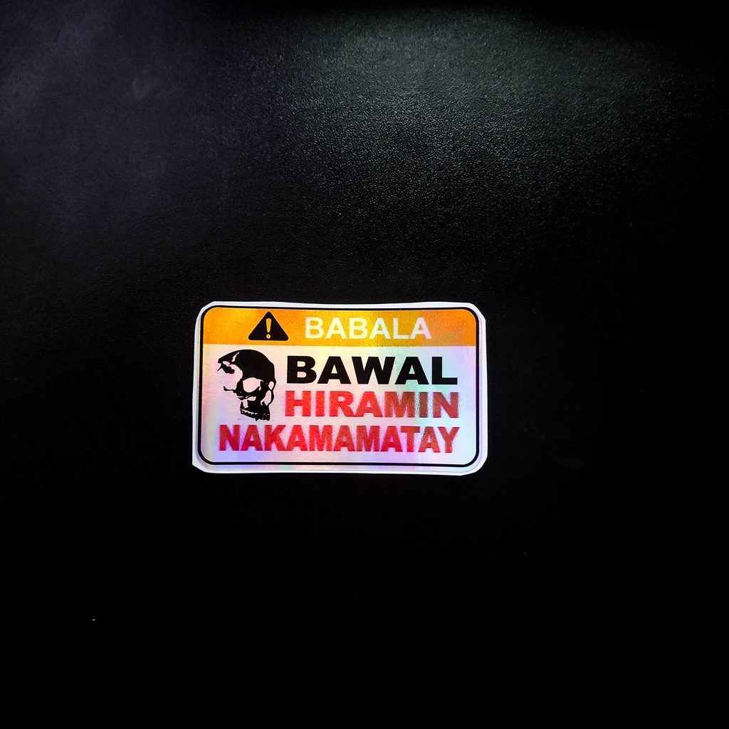 Hologram Motorcycle Car Sticker Helmet Visor Decals PART XII Babala ...