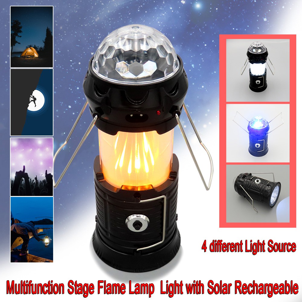 Solar Rechargeable Emergency LAMP LANTER Multifunction Light Outdoor ...