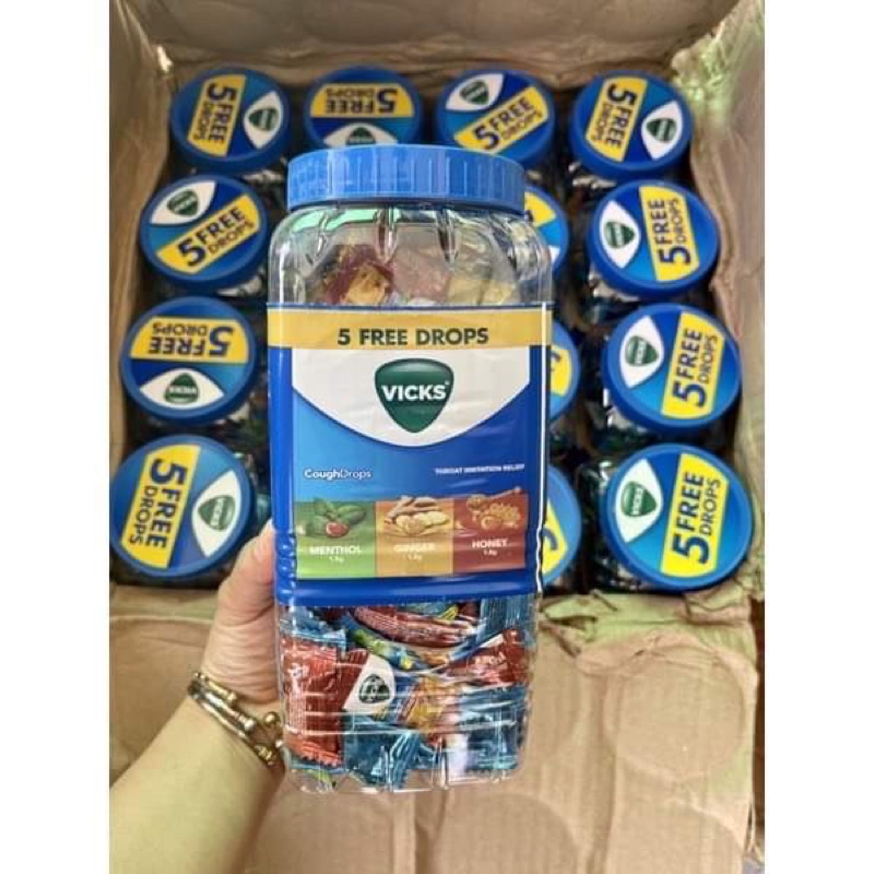 Vick Candy/Jar Customers Relieve Sore Throat Dry Cough Delicious Very ...