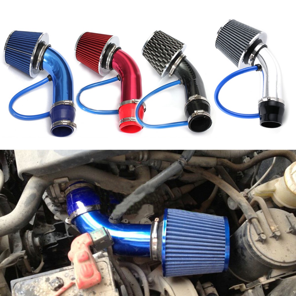 3inch 76mm Universal Car Air Filter + Air Intake Duct Tube Kit Mushroom ...