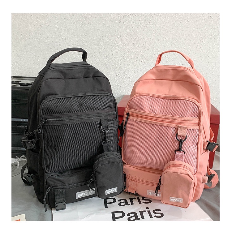 Maprick Fashion Backpack Smooth Parachute Fabric Fits People | Shopee ...