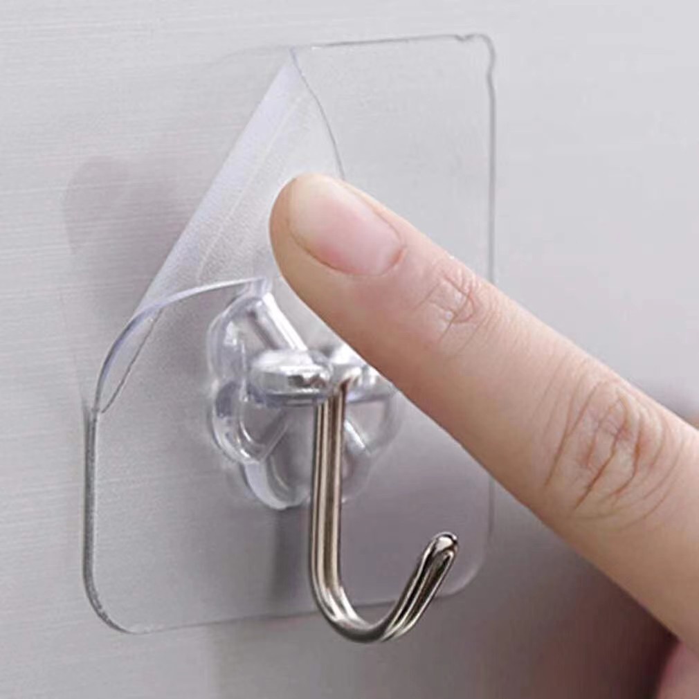 LY.Transparent hook Bathroom hook Kitchen hook Traceless strong ...