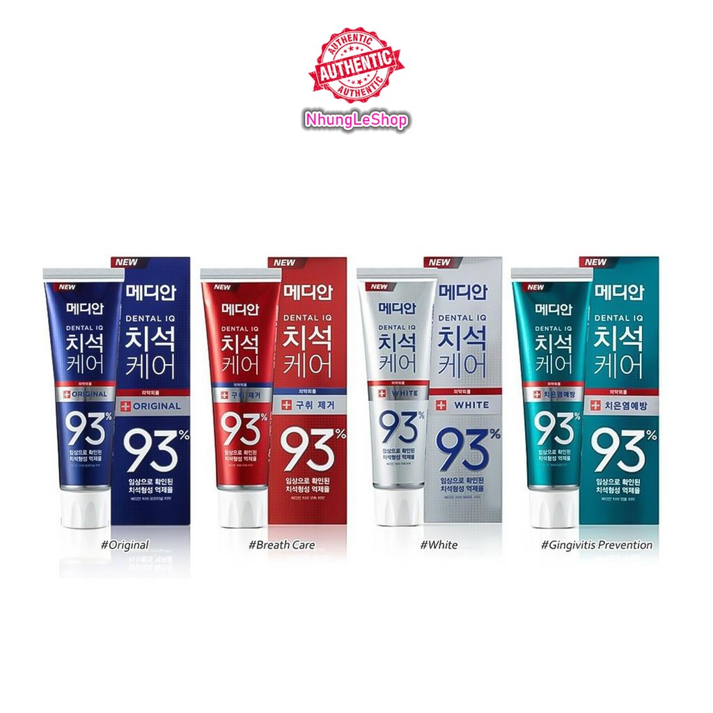 MEDIAN DENTAL IQ 93% Korean Whitening Toothpaste 120g | Shopee Philippines