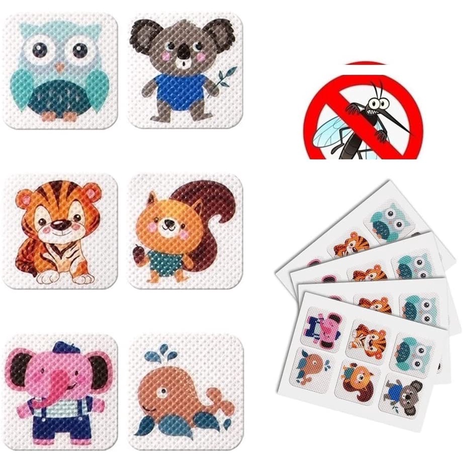 36pcs/pack Mosquito Repellent Patch Stickers - Animal, Resealable ...