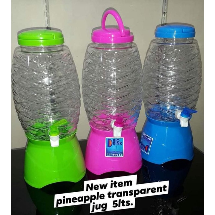 BioDrink 5Liters Mini Water Juice Container Jug Pineapple Type with ...