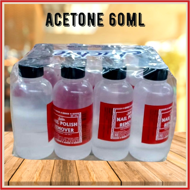 12PCS SET / NAILPOLISH REMOVER / ACETONE X12 PACK 60ML | Shopee Philippines