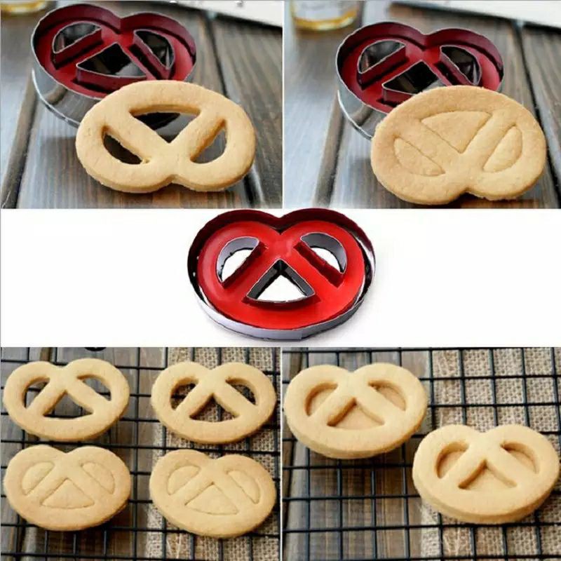 Monde Danish Cookie Cutter Stainless Pretzel Biscuit Cookie Mold ...