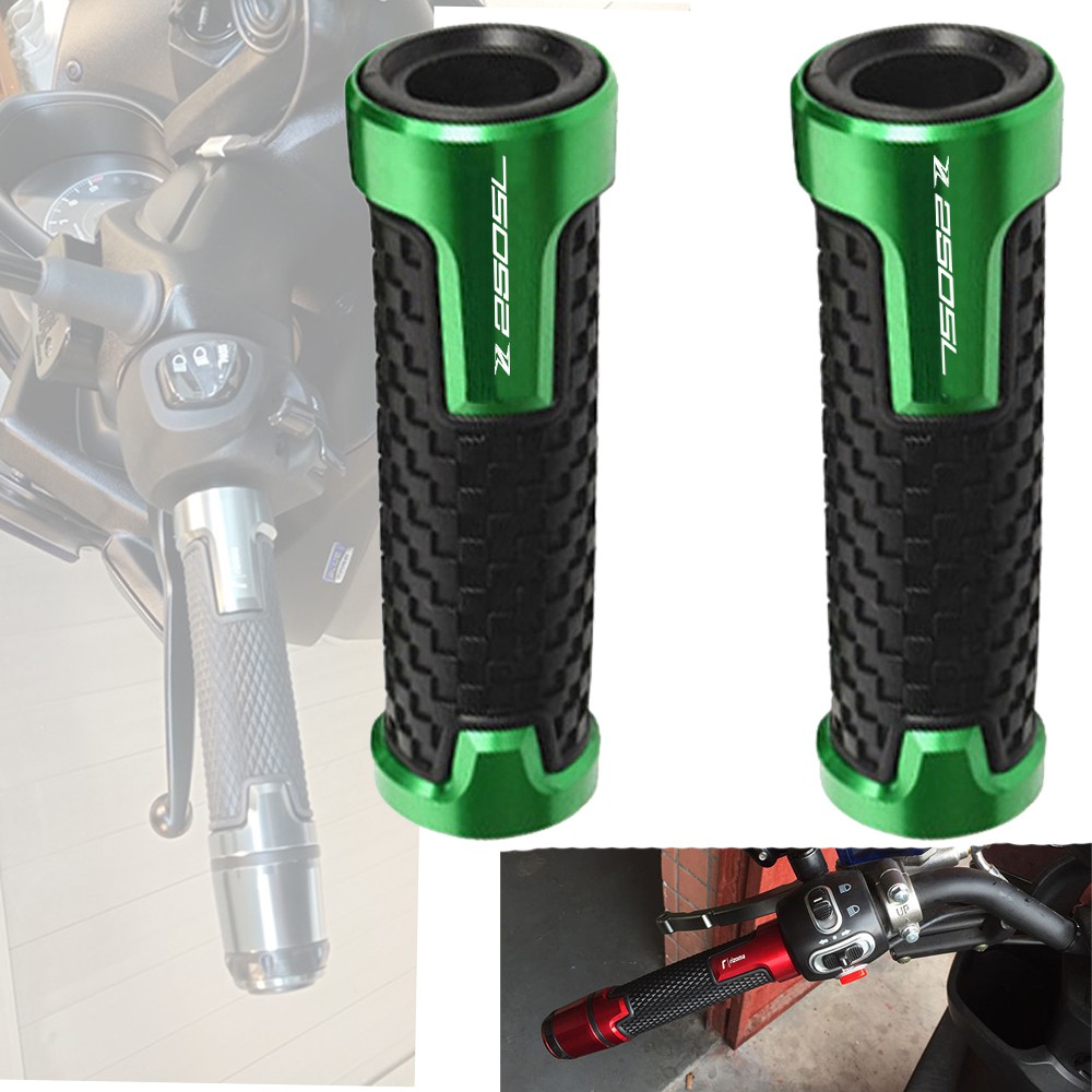 For KAWASAKI Z250SL Z250 SL Z 250SL 15-17 CNC Aluminum Rubber handle ...