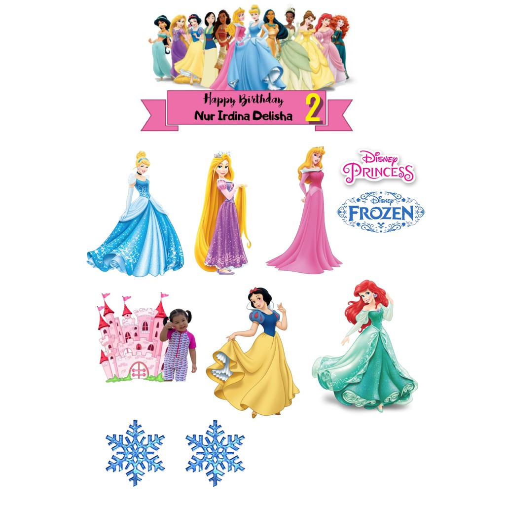 DISNEY PRINCESS TOPPER CAKES | Shopee Philippines