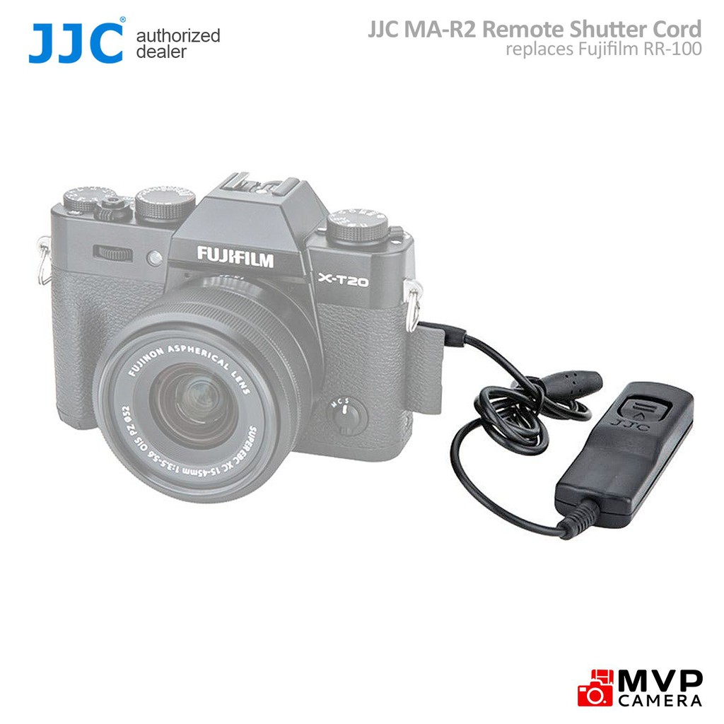 JJC MA-R2 Remote Control Trigger For Fuji X-T1 X-T2 X-T3 X-T4 Replaces Fujifilm RR-100 MVP ...