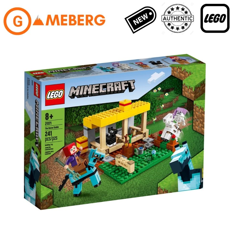 LEGO Minecraft The Horse Stable 21171 | Shopee Philippines