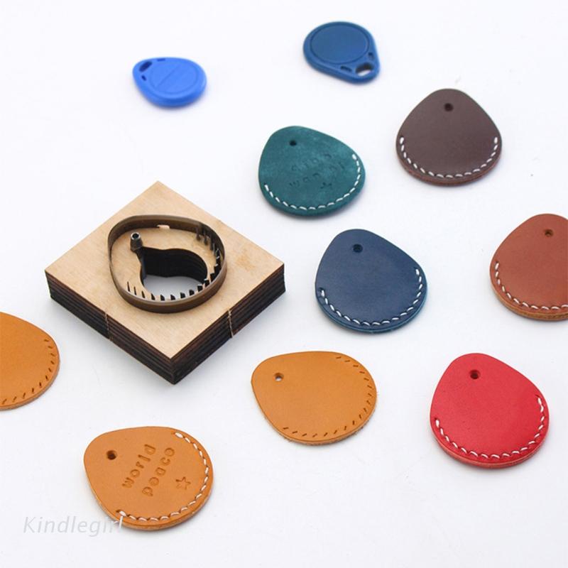 KING RFID Key Fob Leather Tag Leather Template Wooden Punching Die ...